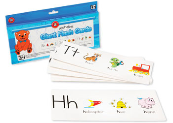 Giant Flash Cards Alphabet - South Coast Sensory Store