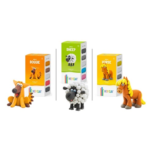 Hey Clay Animal individuals Dog, Horse, Sheep, Pig, Cow, Rabbit - South ...